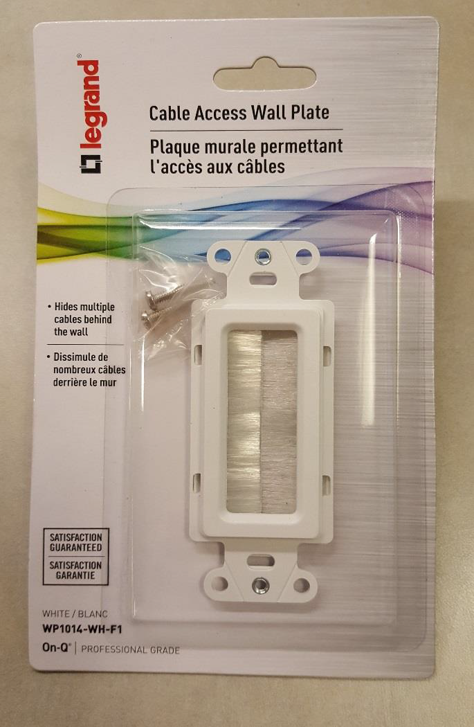 Home Theater - Cable Access Strap and Wallplate installation ...