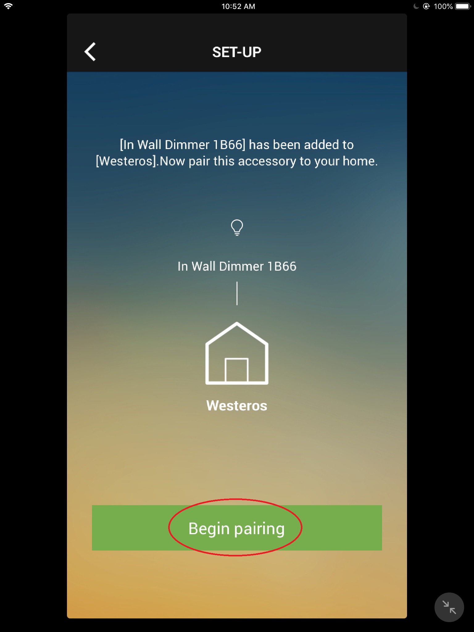 Smart Lighting Control - How to complete the HomeKit setup ...