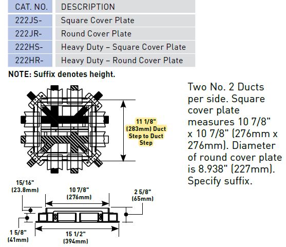Infloor Systems - Calculating Walkerduct Straight Lengths Between ...
