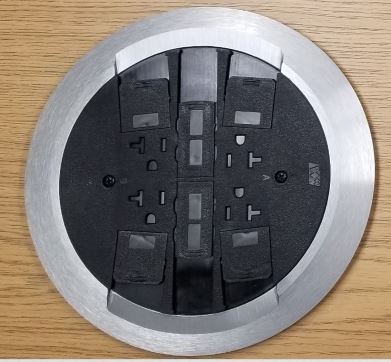 Poke-Thru Devices - Color options for flush style poke thru devices