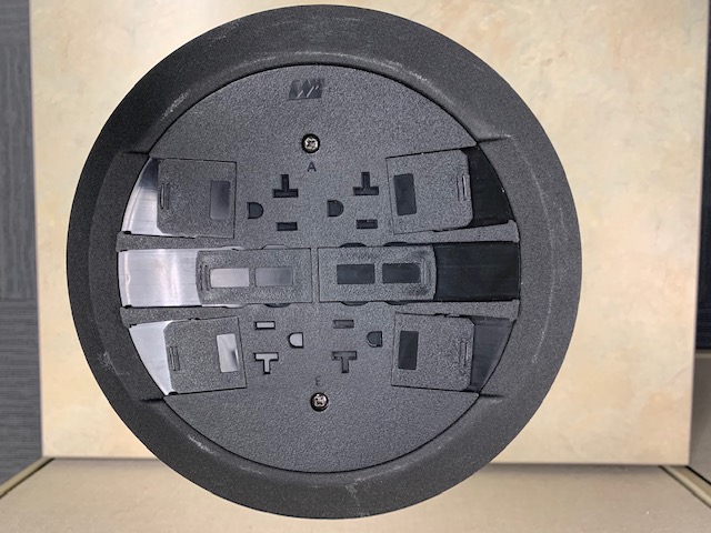 Poke-Thru Devices - How do I install jacks in the RC4 poke thru?