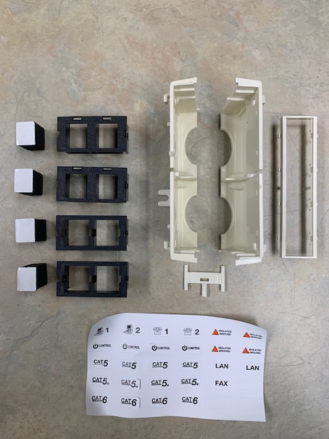 Poke-Thru Devices - How do I install jacks in the RC4 poke thru?