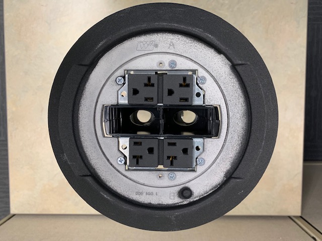 Poke-Thru Devices - How do I install jacks in the RC4 poke thru?