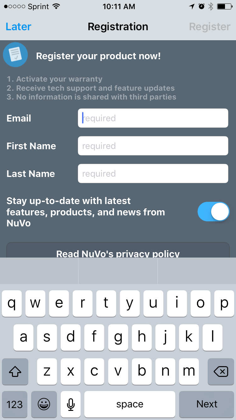 Multi-Room Audio - Initial Setup Procedure for Nuvo Player