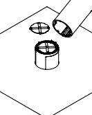 Poke Thru Devices- Stacking 4" and 10" poke thru pre-pour sleeves