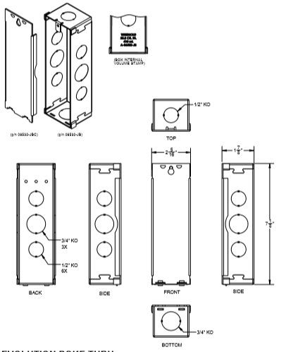 Poke Thru Devices - Poke Thru Junction Box Specifications