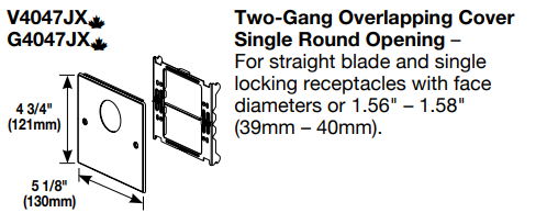 Raceways - V4047JJ / G4047JJ Device Plate Configuration