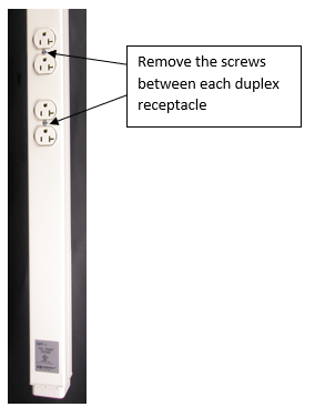 Poles & Columns - How to change the duplex receptacles in the 25DTP-4 ...