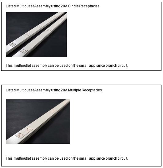 Plugmold - Installation of Plugmold for 20A circuits