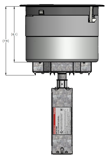 Poke-Thru Devices - 8ATC2 Evolution poke thru stem dimensions
