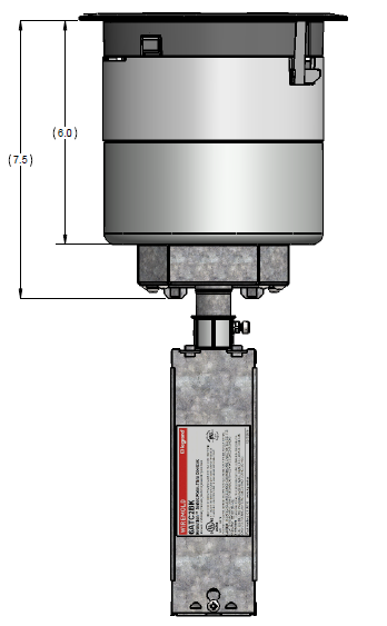 Poke-Thru Devices - 6ATC2 Evolution poke thru stem dimensions