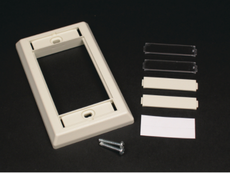 Raceways - How do I install keystone jacks in 3000 steel raceway using ...