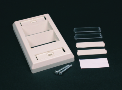 Raceways - How do I install keystone jacks in 3000 steel raceway using ...