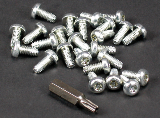 Raceways - DS4000 series tamper resistant screw kit, DSTRK.