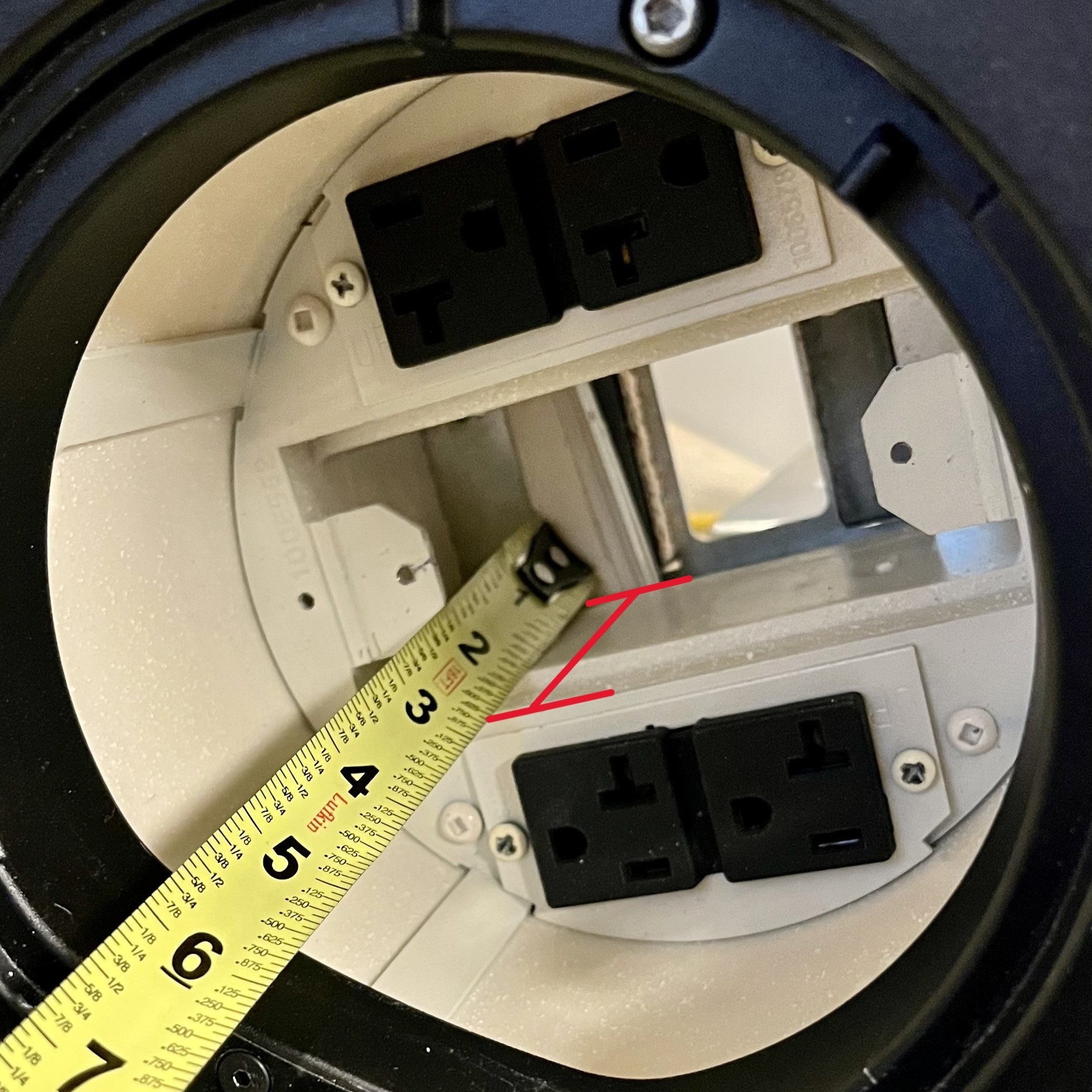 Poke-Thru Devices - Available Device Depth